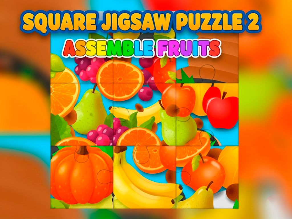 Square jigsaw Puzzle 2 - Assemble Fruits 🕹️ 在 SGameS 在线玩