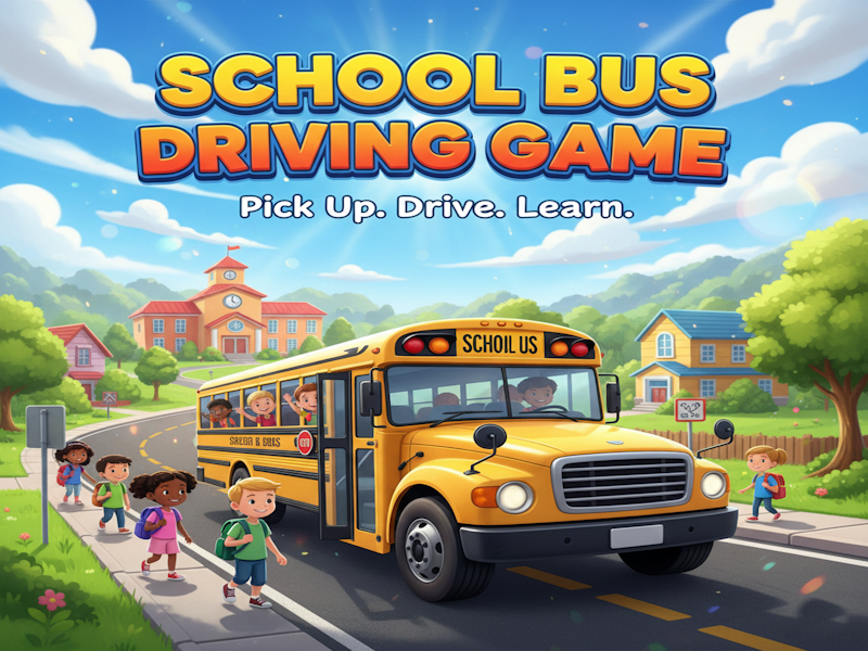 School Bus Driving Game 🕹️ 在 SGameS 在线玩