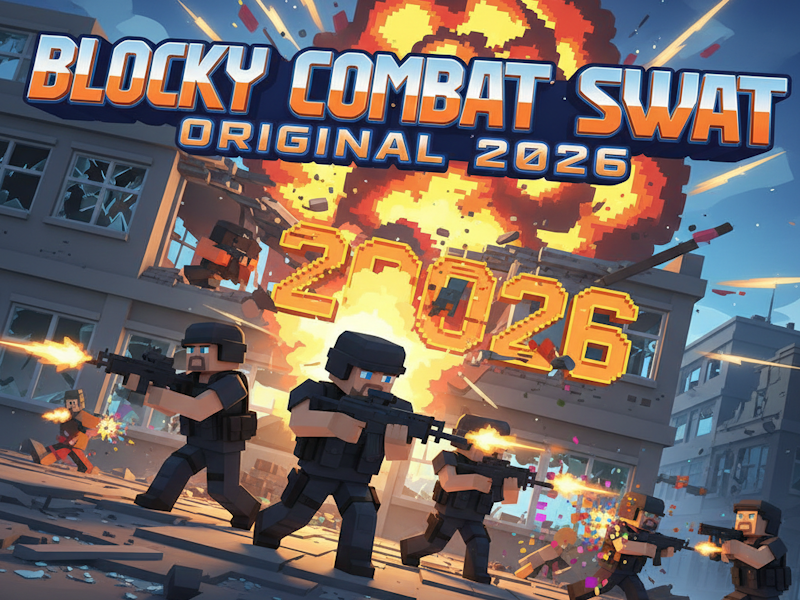 Blocky Combat Swat Original 2026 🕹️ 在 SGameS 在线玩