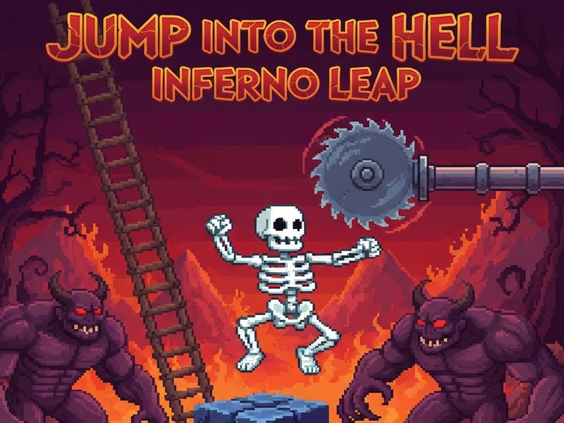 Jump Into the Hell Inferno Leap 🕹️ 在 SGameS 在线玩