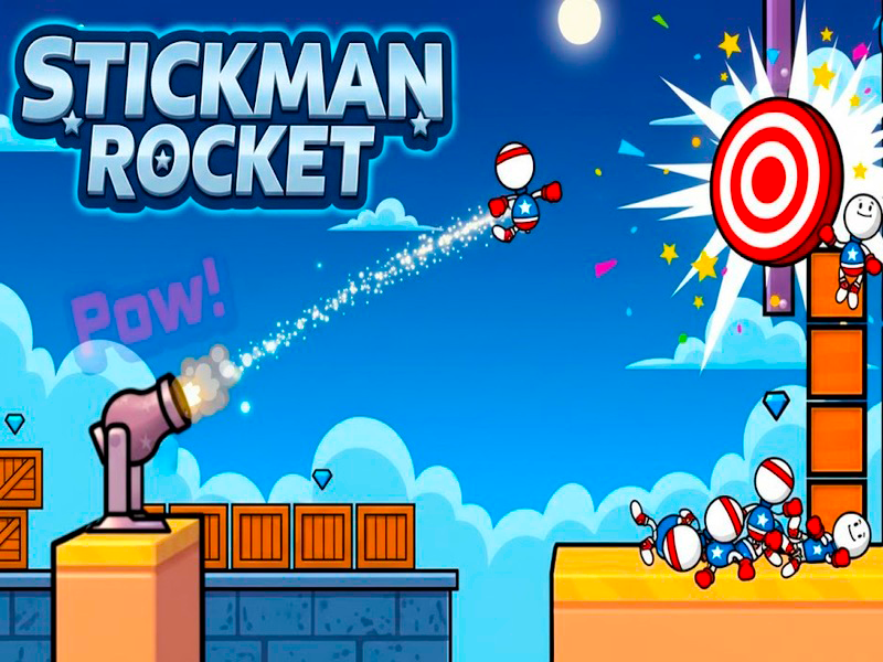 Stickman Rocket 🕹️ 在 SGameS 在线玩