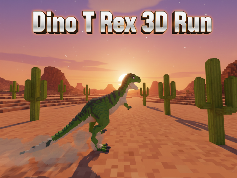 Dino T Rex 3D Run 🕹️ 在 SGameS 在线玩