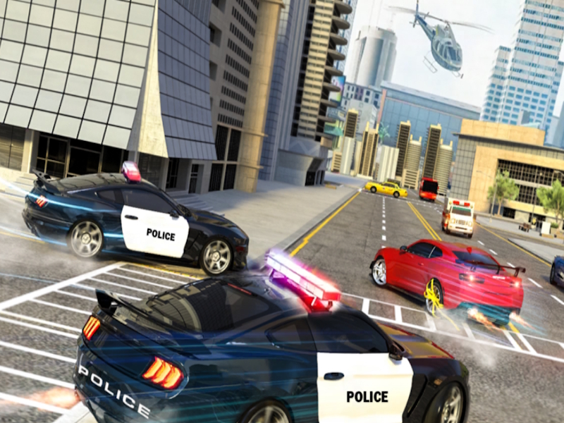 City Police Car Chase Game 🕹️ 在 SGameS 在线玩