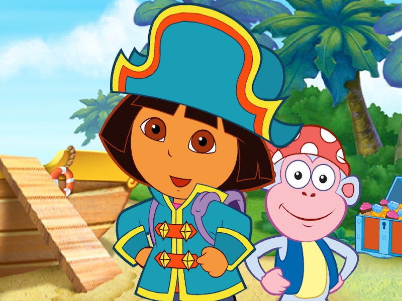 Dora The explorer Dora's Pirate Boat Treasure Hunt 🕹️ 在 SGameS 在线玩