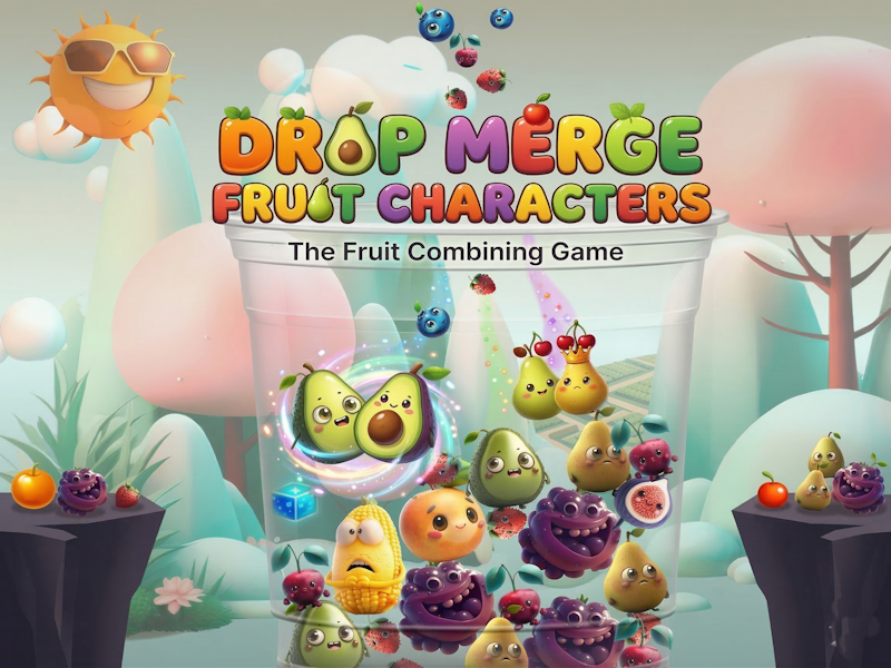 Drop Merge Fruit Characters 🕹️ 在 SGameS 在线玩